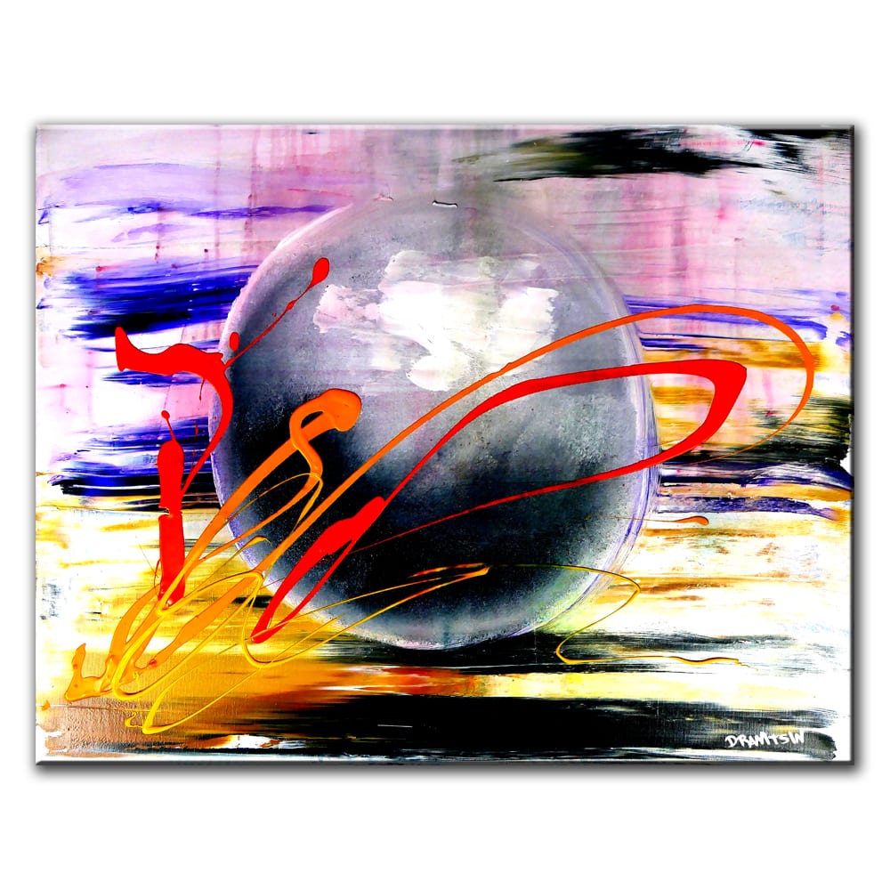3D SPHERE ABSTRACT PAINTING SPONGE, SPATULA, WINDOW WASHER, ACRYLIC ...