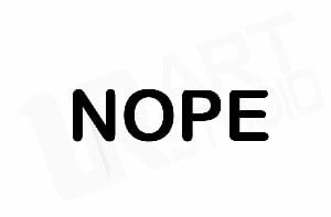NOPE-LOGO | URARTSTUDIO - logos, paintings, art lessons