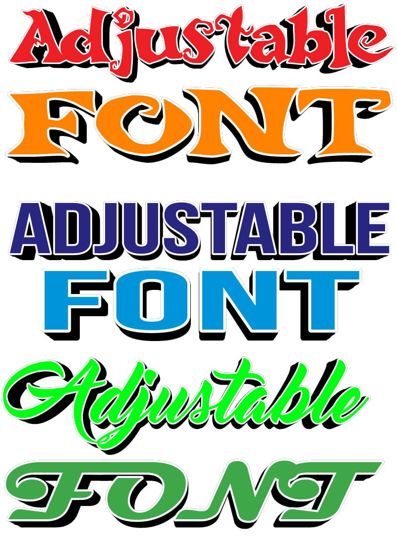 FREE ADJUSTABLE FONT | UrArtStudio