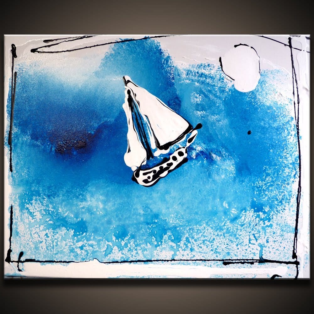 Simple seascape painting – UrArtStudio