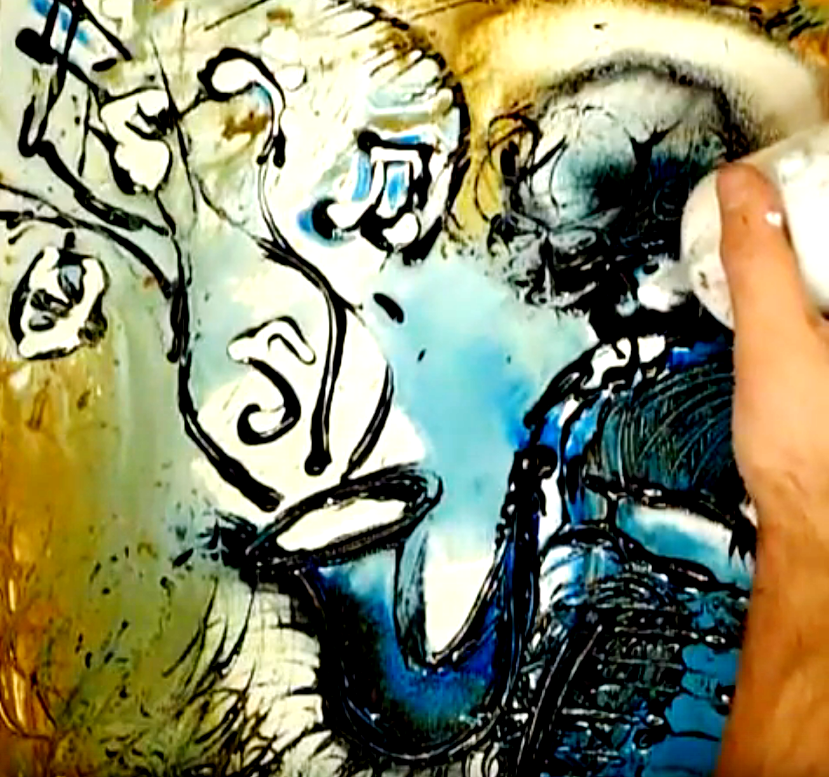 Musician_abstract_painting | UrArtStudio