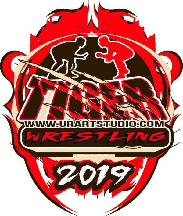 WRESTLING TIGER INVITATIONAL 2019 T-shirt vector logo design for print ...