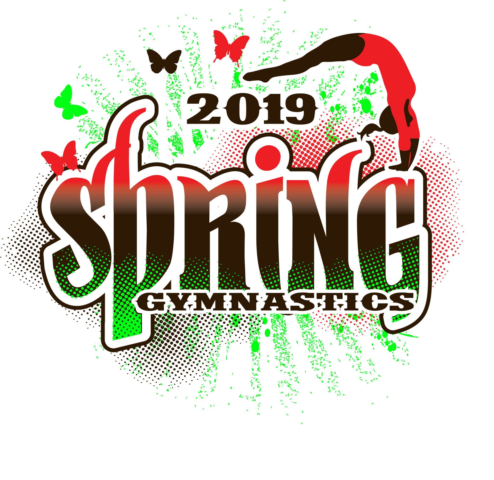 GYMNASTICS ARTWORK LOGO DESIGN VECTOR .AI FORMAT FOR PRINT - UrArtStudio