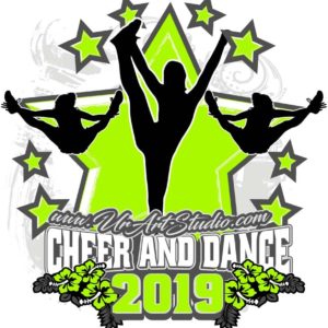 CHEER AND DANCE ADJUSTABLE VECTOR LOGO DESIGN FOR PRINT AI EPS PDF PSD ...