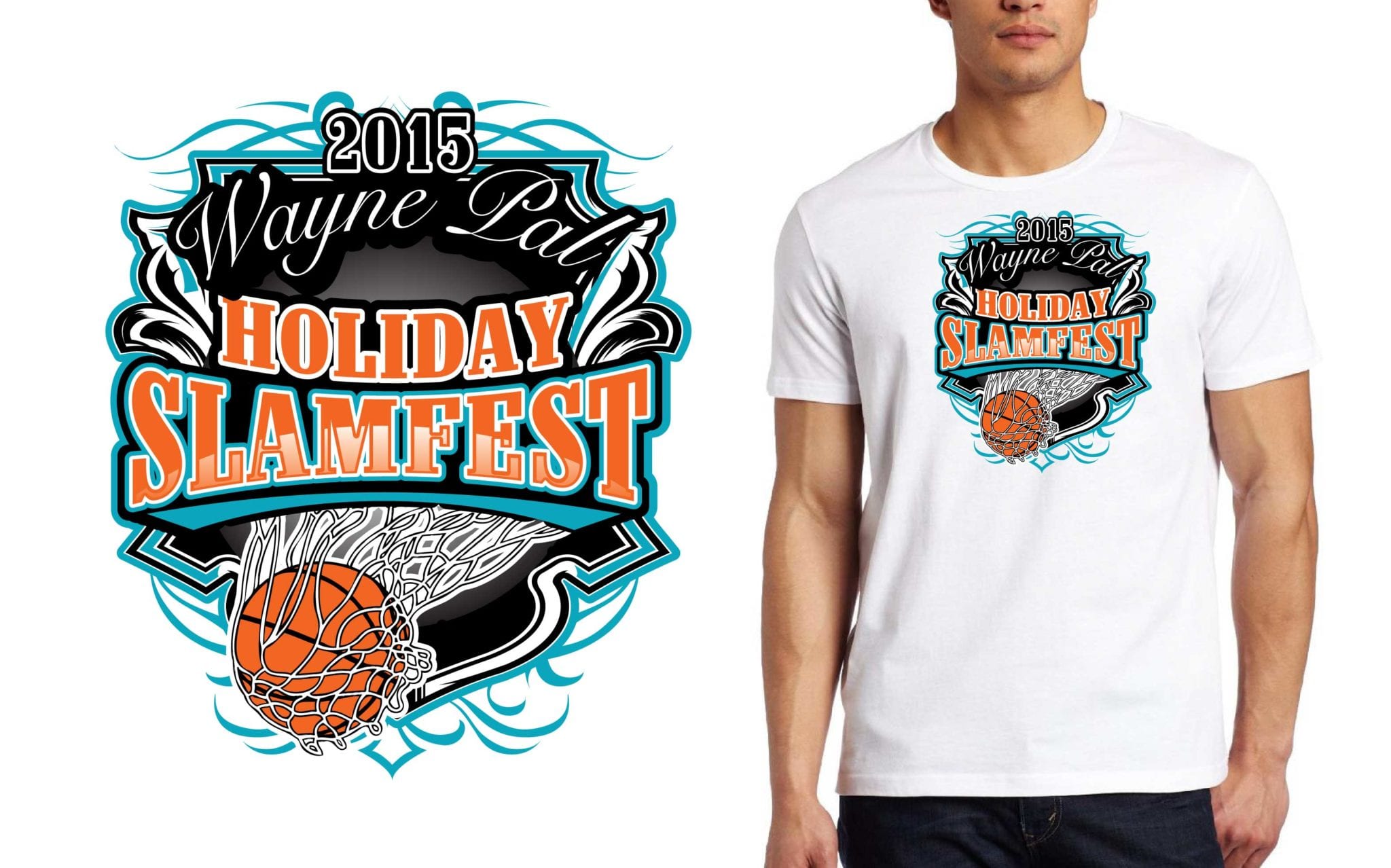 2015 Holiday Slamfest logo design - UrArtStudio