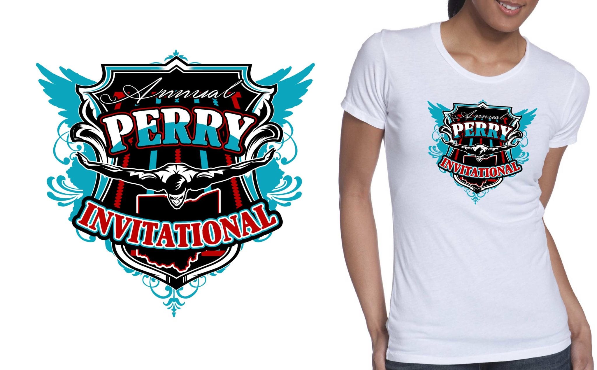 2016 Annual Perry Invitational logo design - UrArtStudio