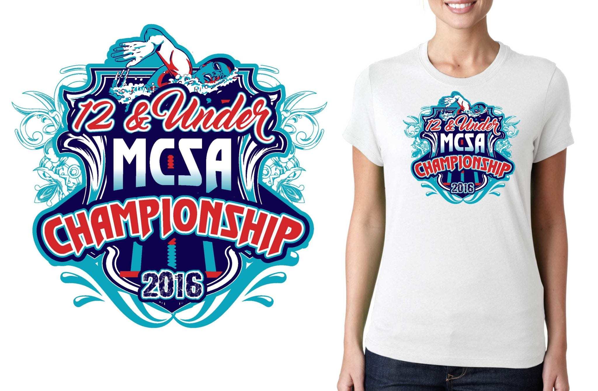 12 and Under MCSA Championship logo design - UrArtStudio
