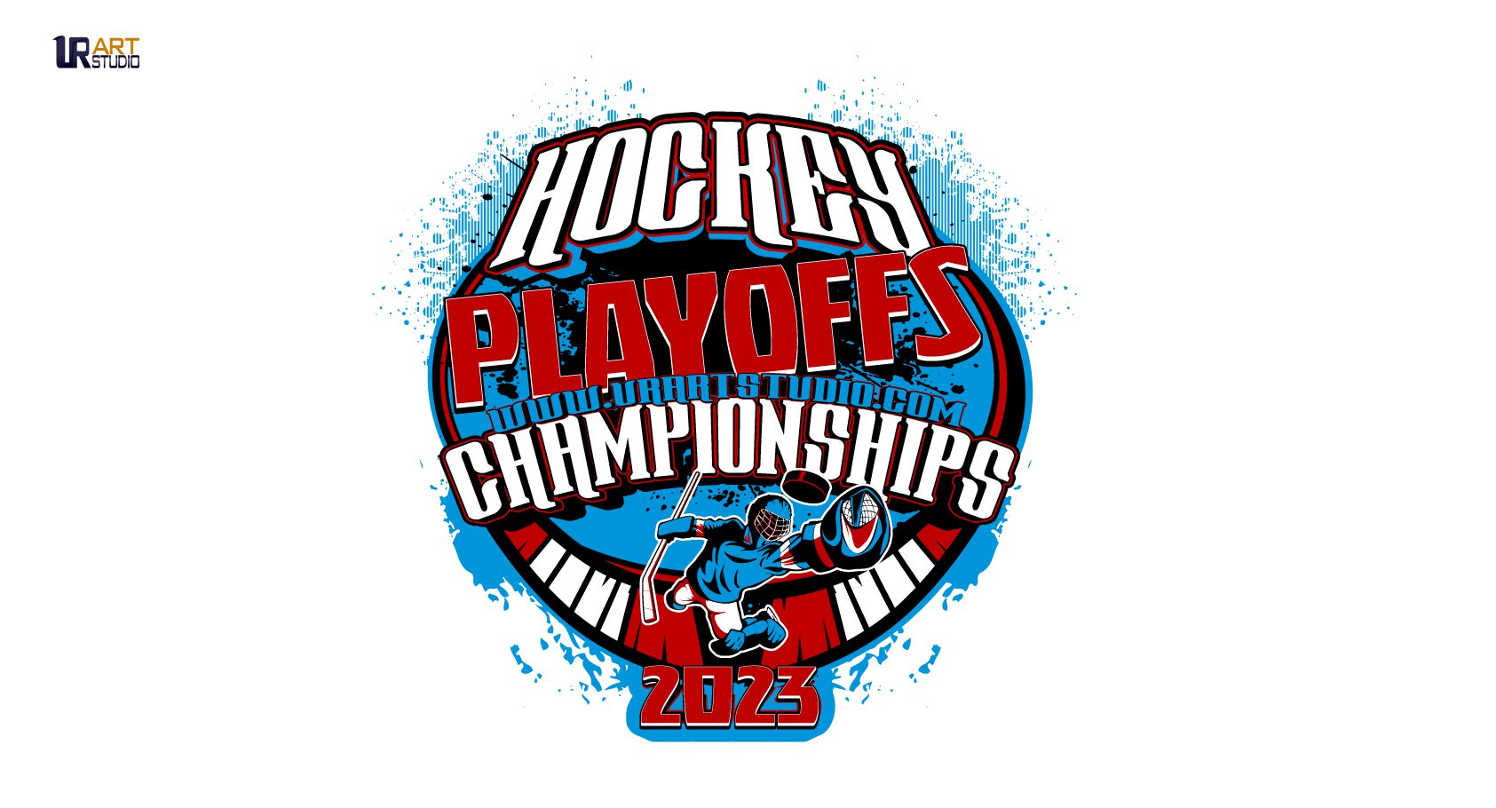 HOCKEY PLAYOFFS CHAMPIONSHIPS 2023 VECTOR LOGO DESIGN FOR PRINT ...