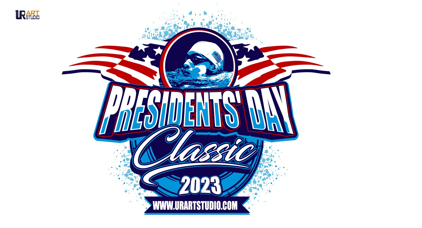 PRESIDENTS DAY CLASSIC 2023 VECTOR LOGO DESIGN FOR PRINT 2023 - UrArtStudio