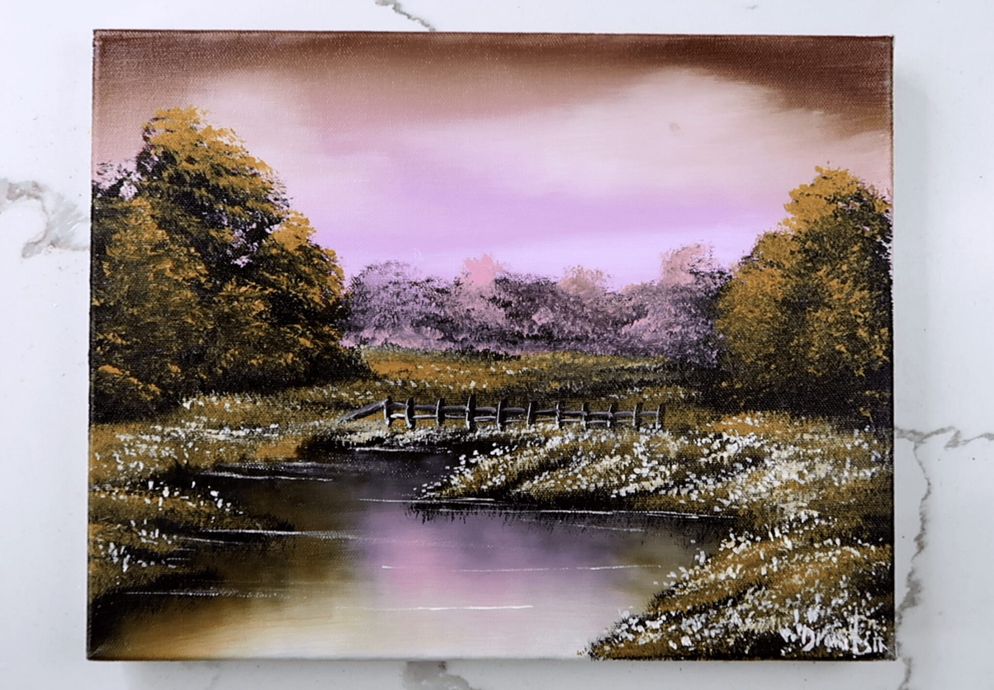 Step-by-Step Painting Tutorial Guide: A Vibrant Field of Wildflowers ...