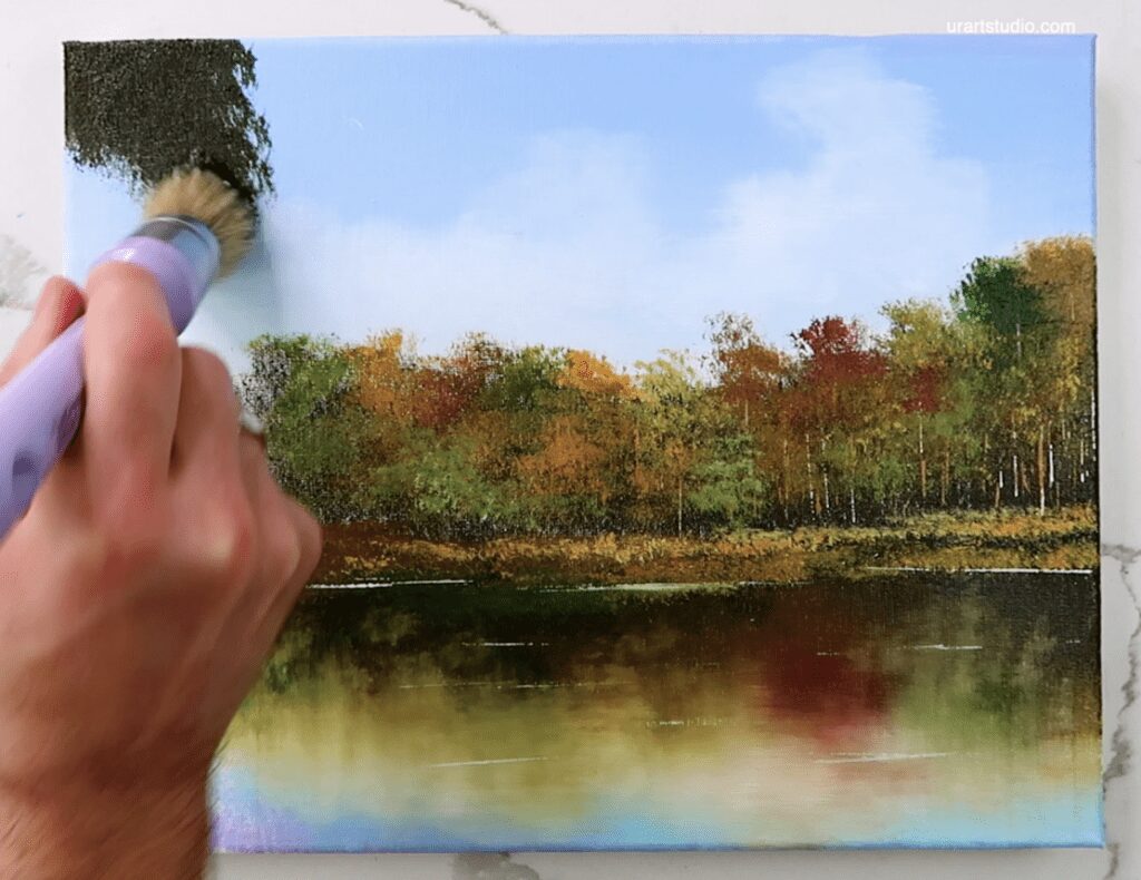 STEP 6 - PAINTING FOREGROUND SHADOW - UrArtStudio