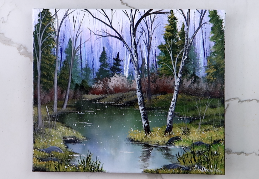 TWO BIRCH TREES - UrArtStudio