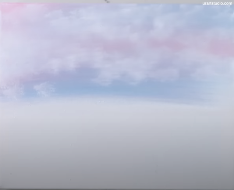 WINTER DAY PAINTING STEP BY STEP GUIDE - UrArtStudio