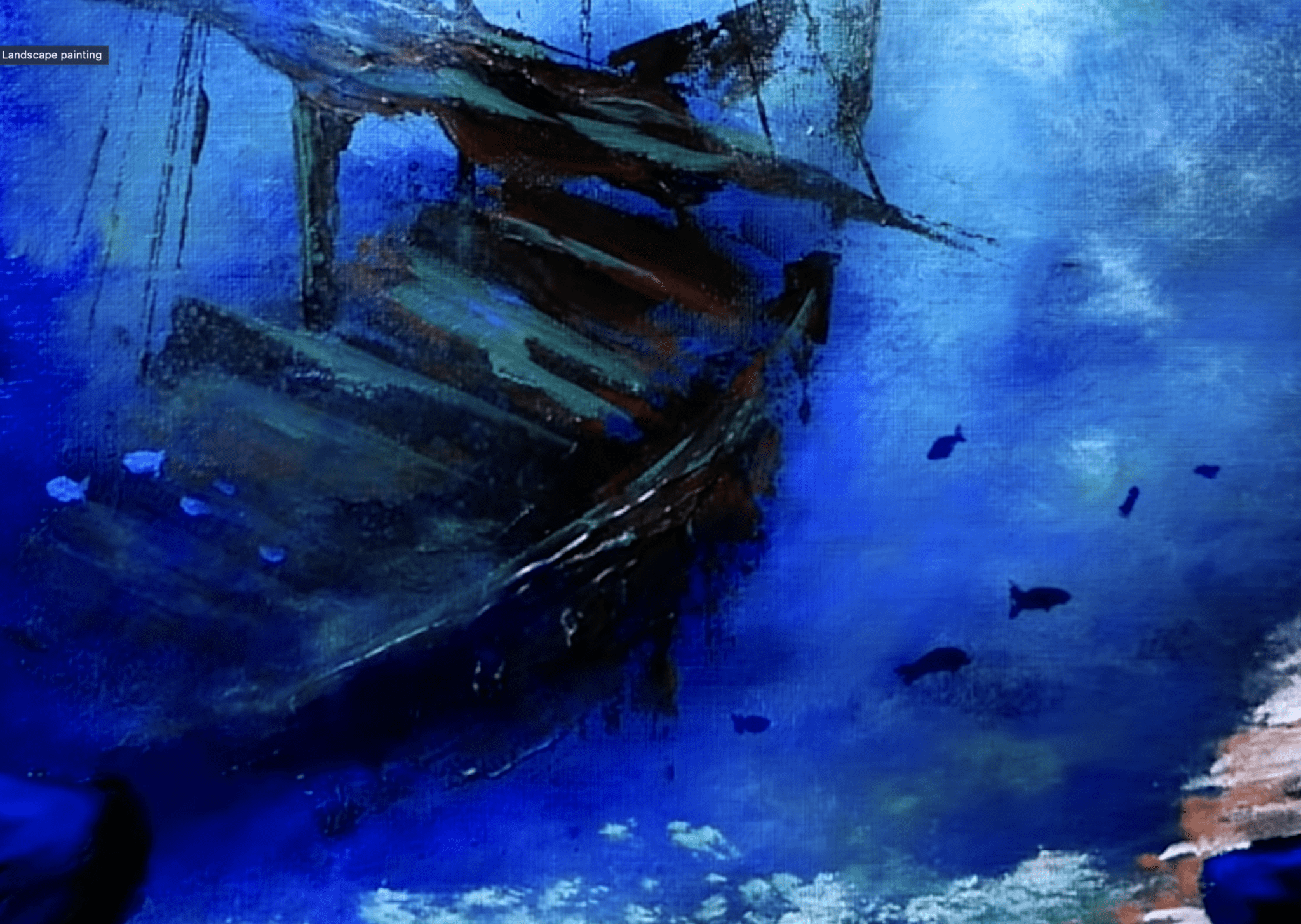 Shipwreck Painting