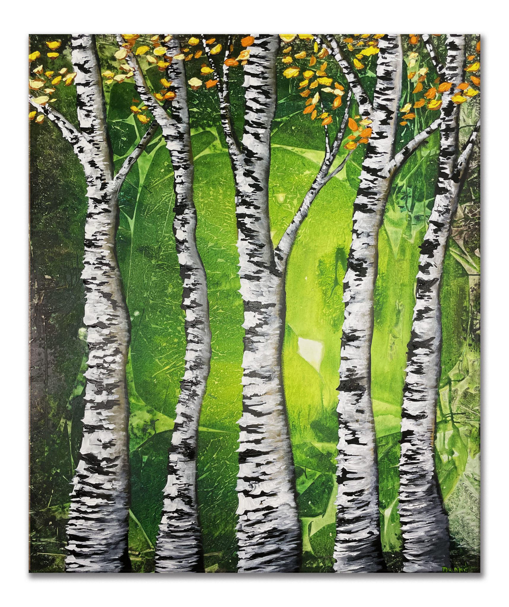 Birch Tree Forest Painting