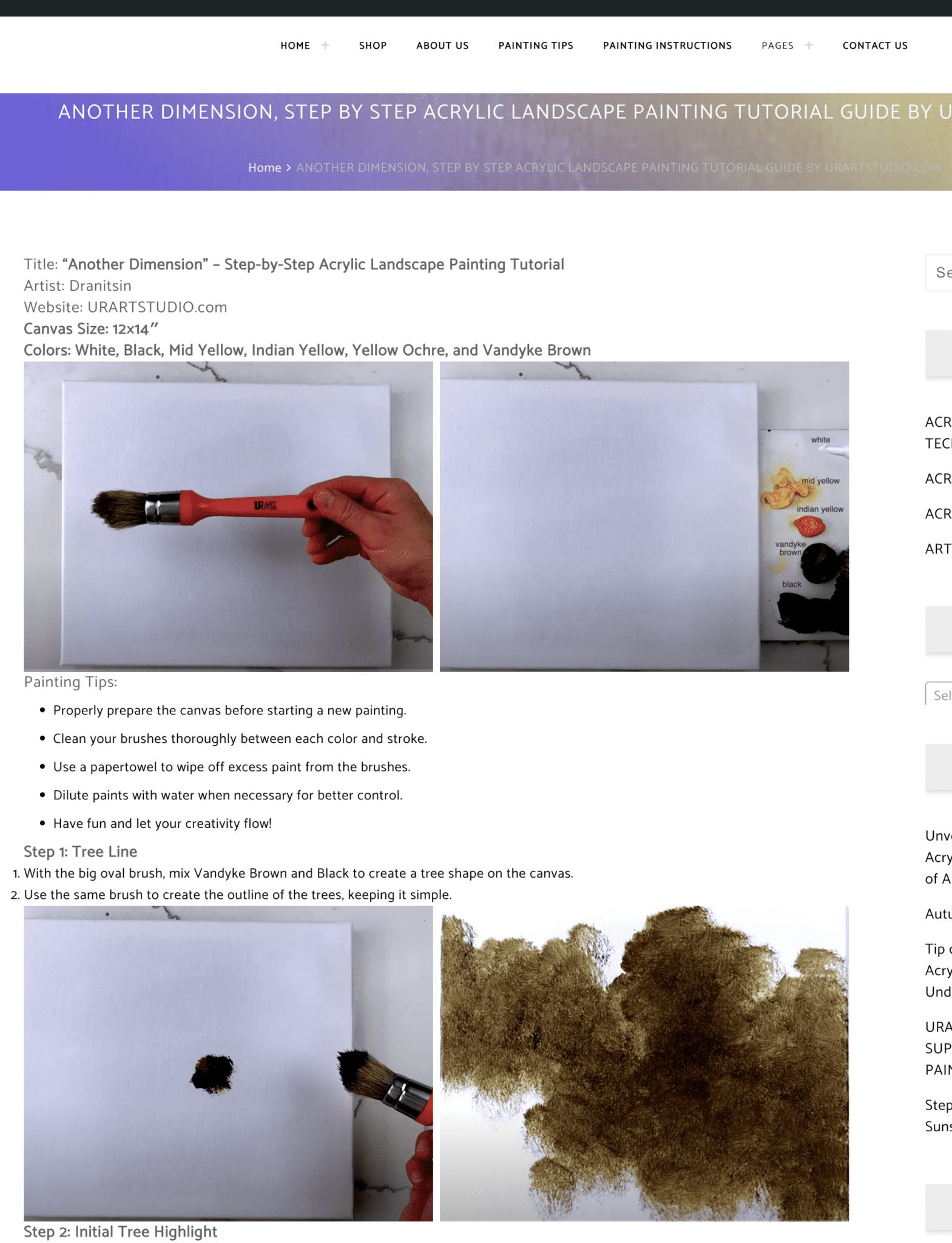 STEP BY STEP PAINTING NARRATED VIDEO GUIDES - UrArtStudio