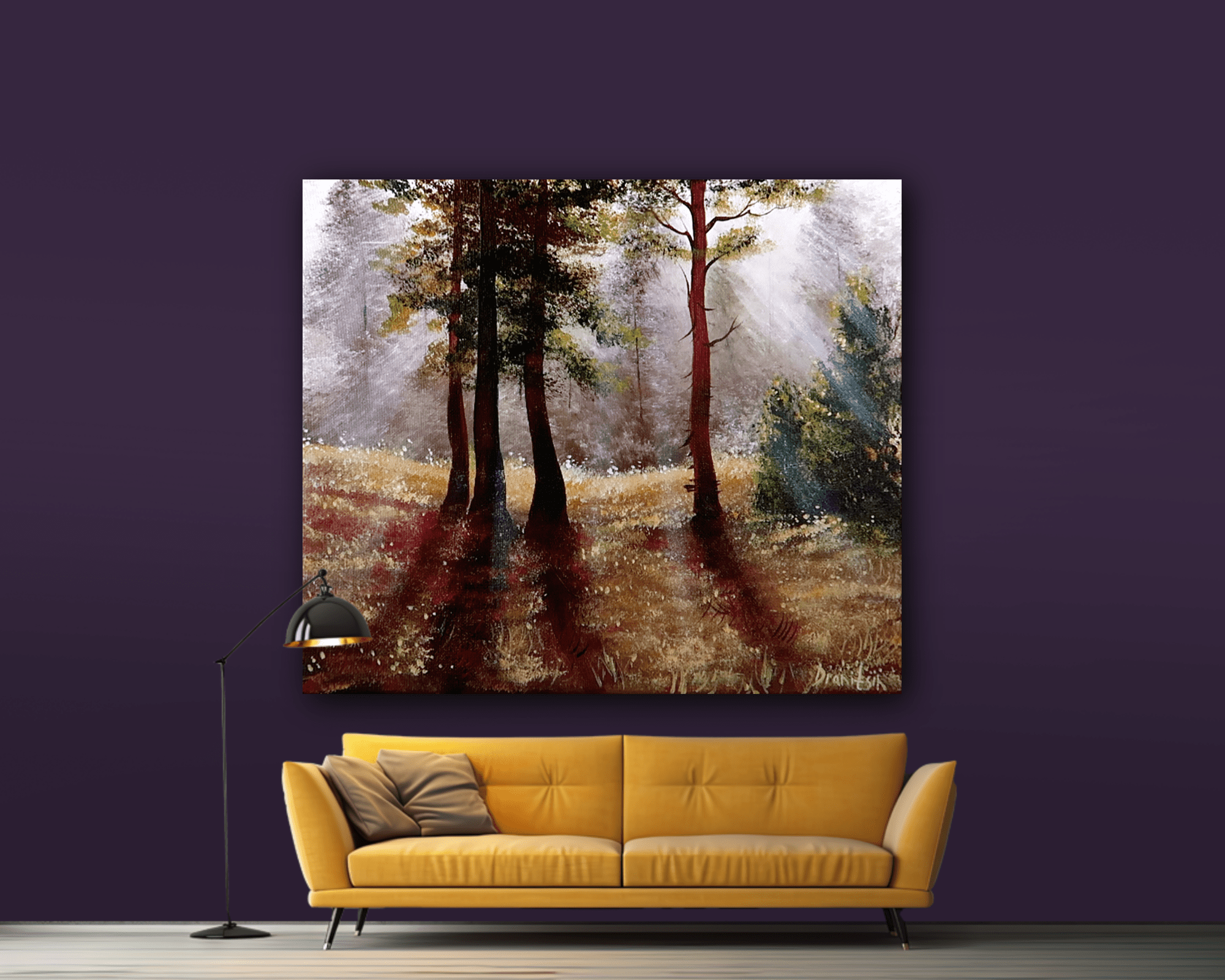 DISPLAY YOUR PAINTING IN A VIRTUAL ROOM - UrArtStudio