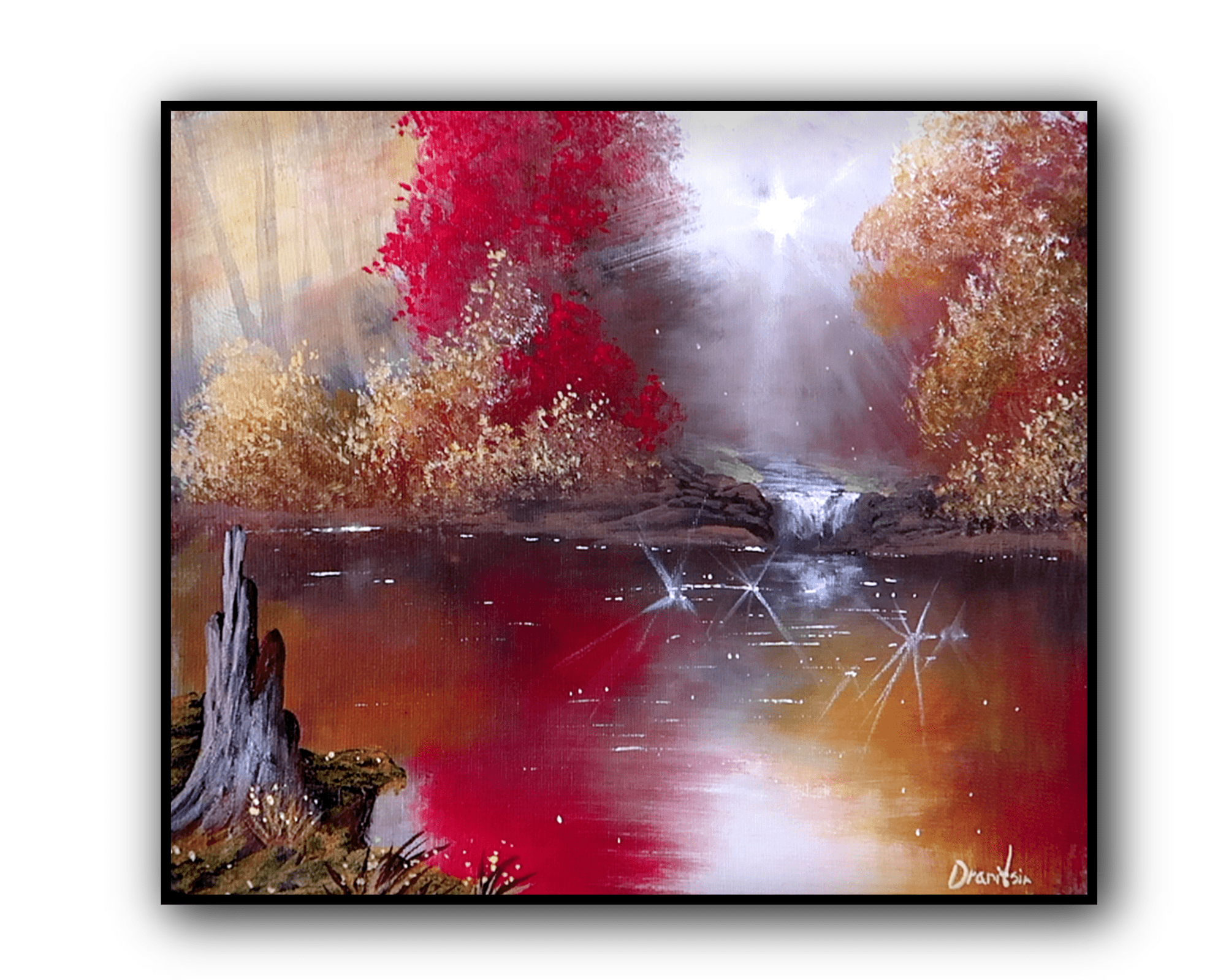 LITTLE TREE STUMP WATERFALL - UrArtStudio