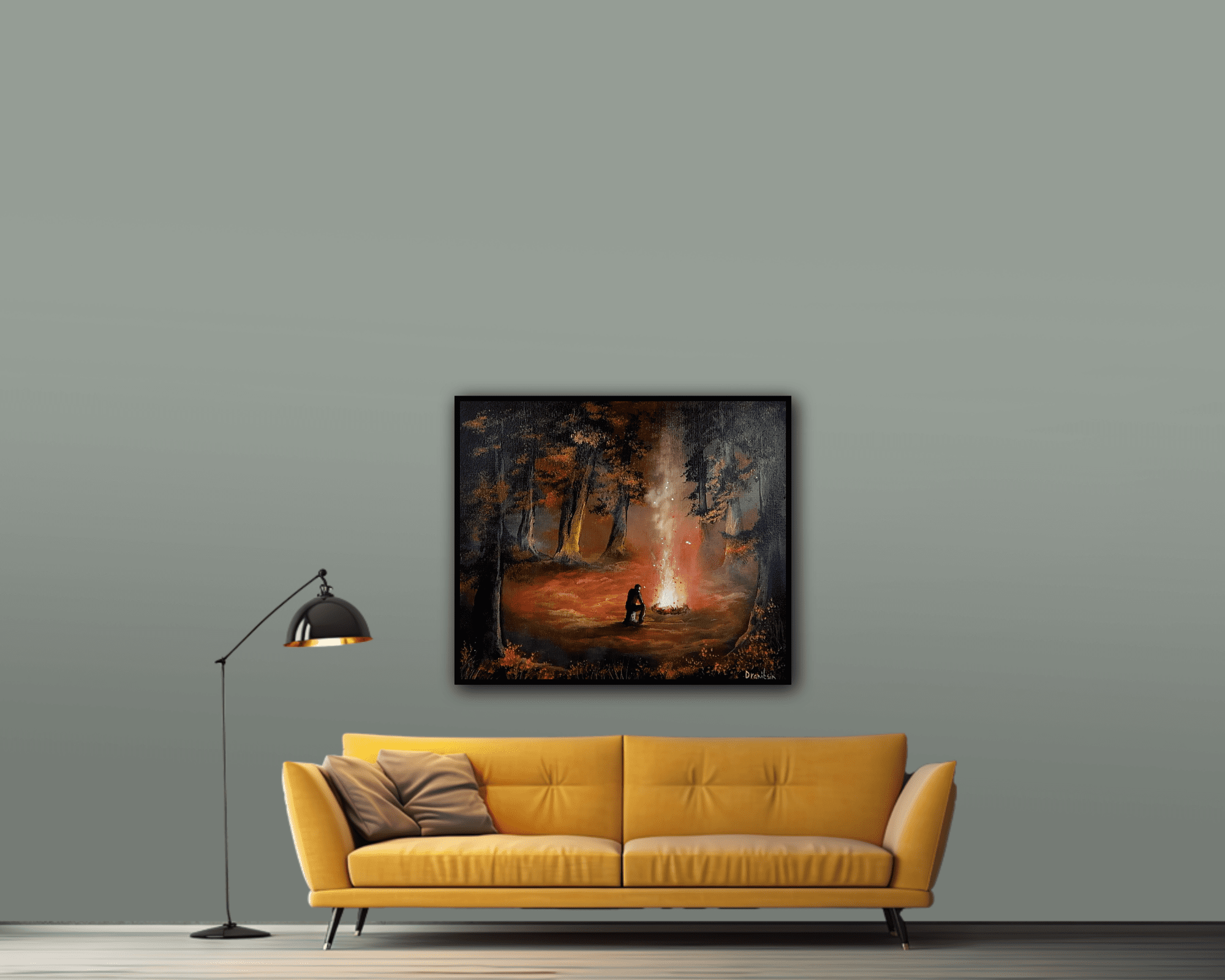 Men and Fire - UrArtStudio