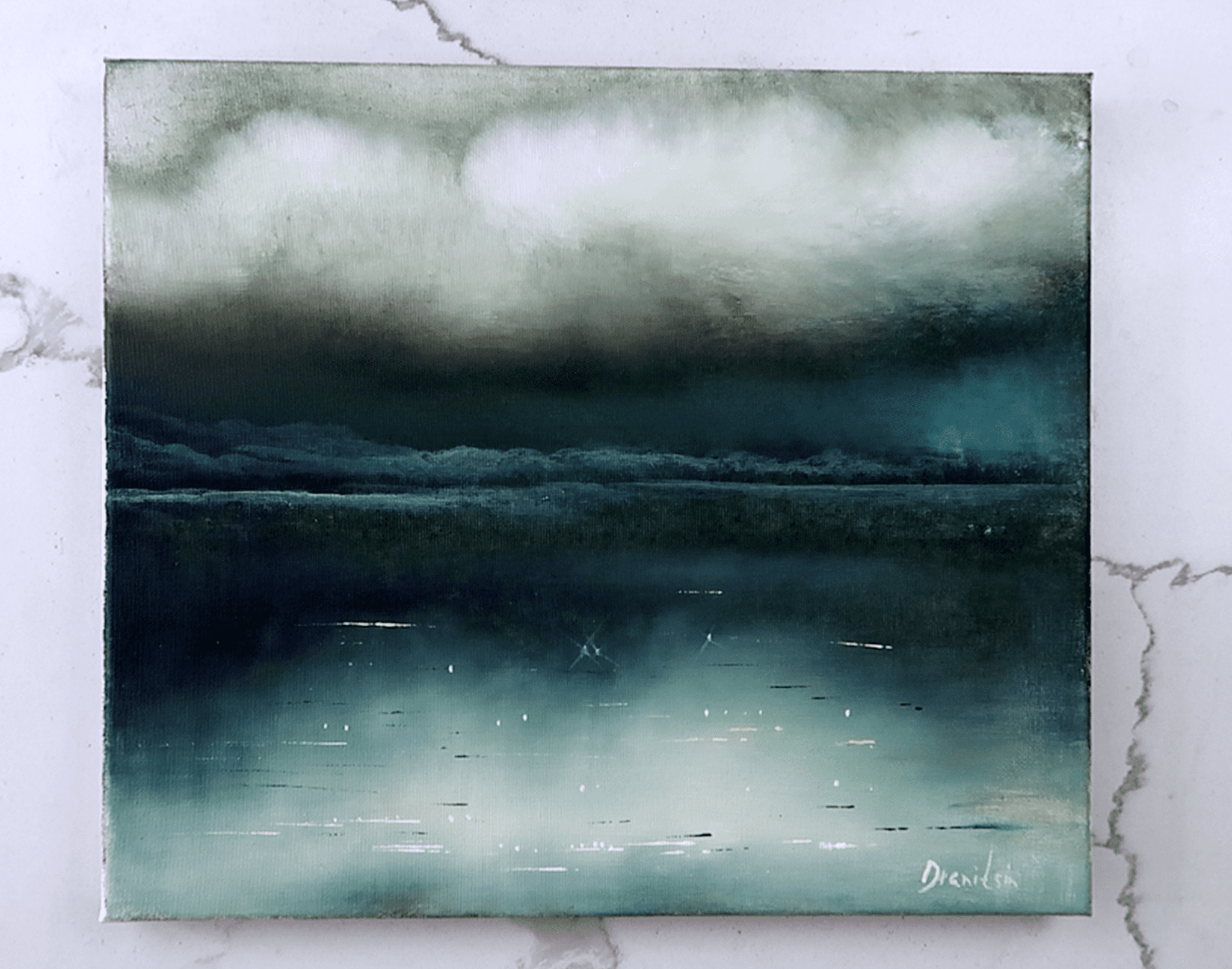 Rain Cloud | Unique Painting Style | Acrylic Landscape Painting | Easy ...