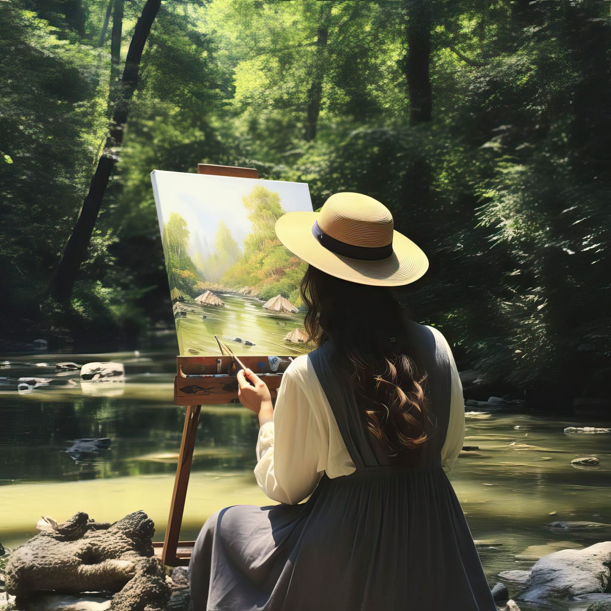 Try Creating Acrylic Landscape Paintings Early in the Morning for Your ...