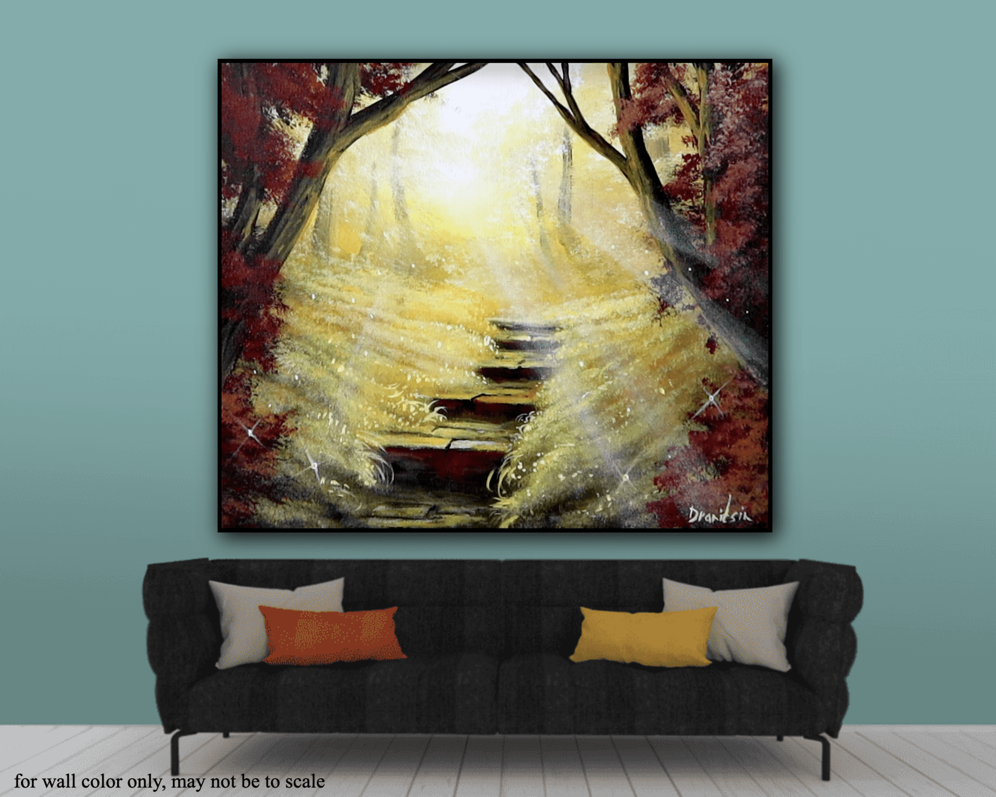 Painting a Stairway into a Sunlit Forest | Step-by-Step Acrylic ...