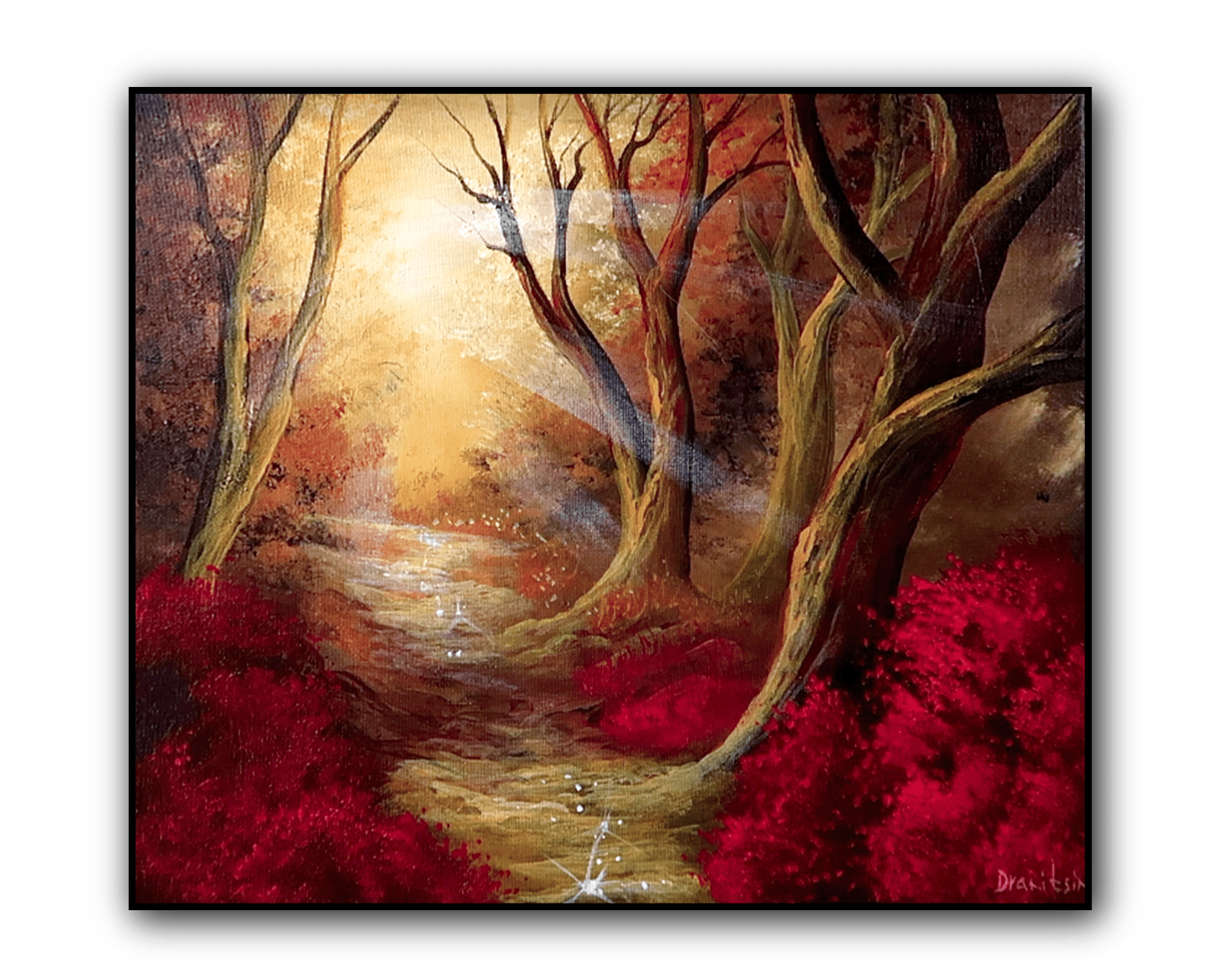 Paint a Forest Path & Big Trees Sparkling in the Sun! 🌲☀️ Acrylic ...