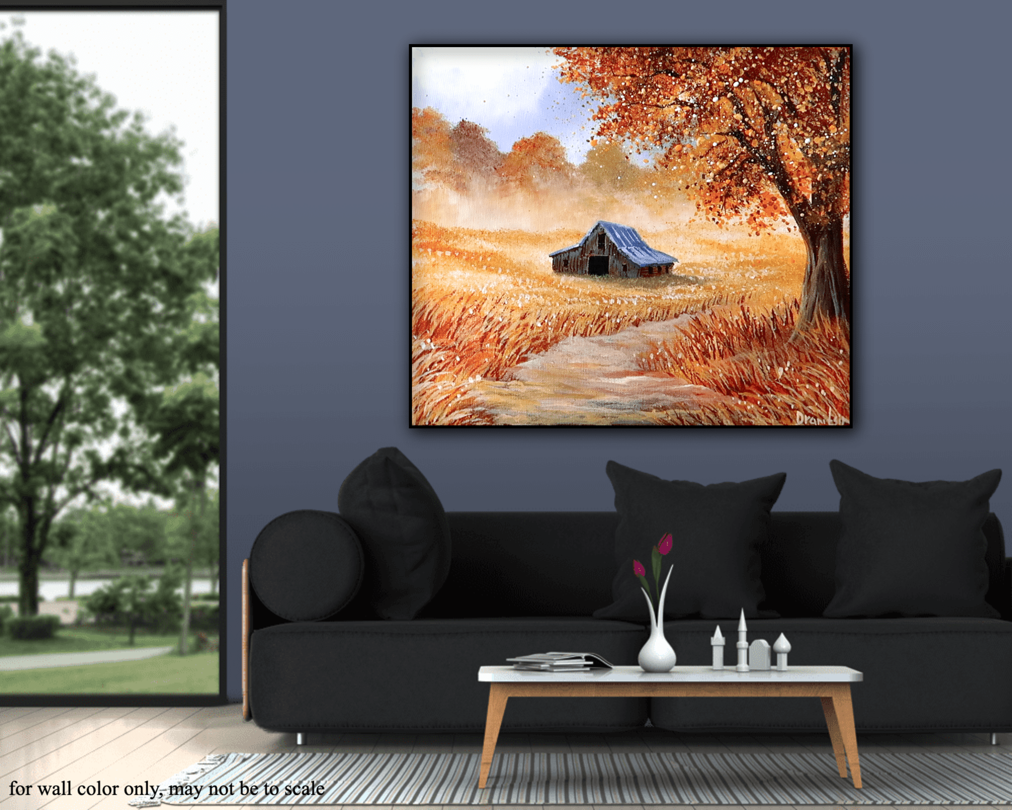 Golden Fields: Step-by-Step Acrylic Painting of a Barn Surrounded by ...