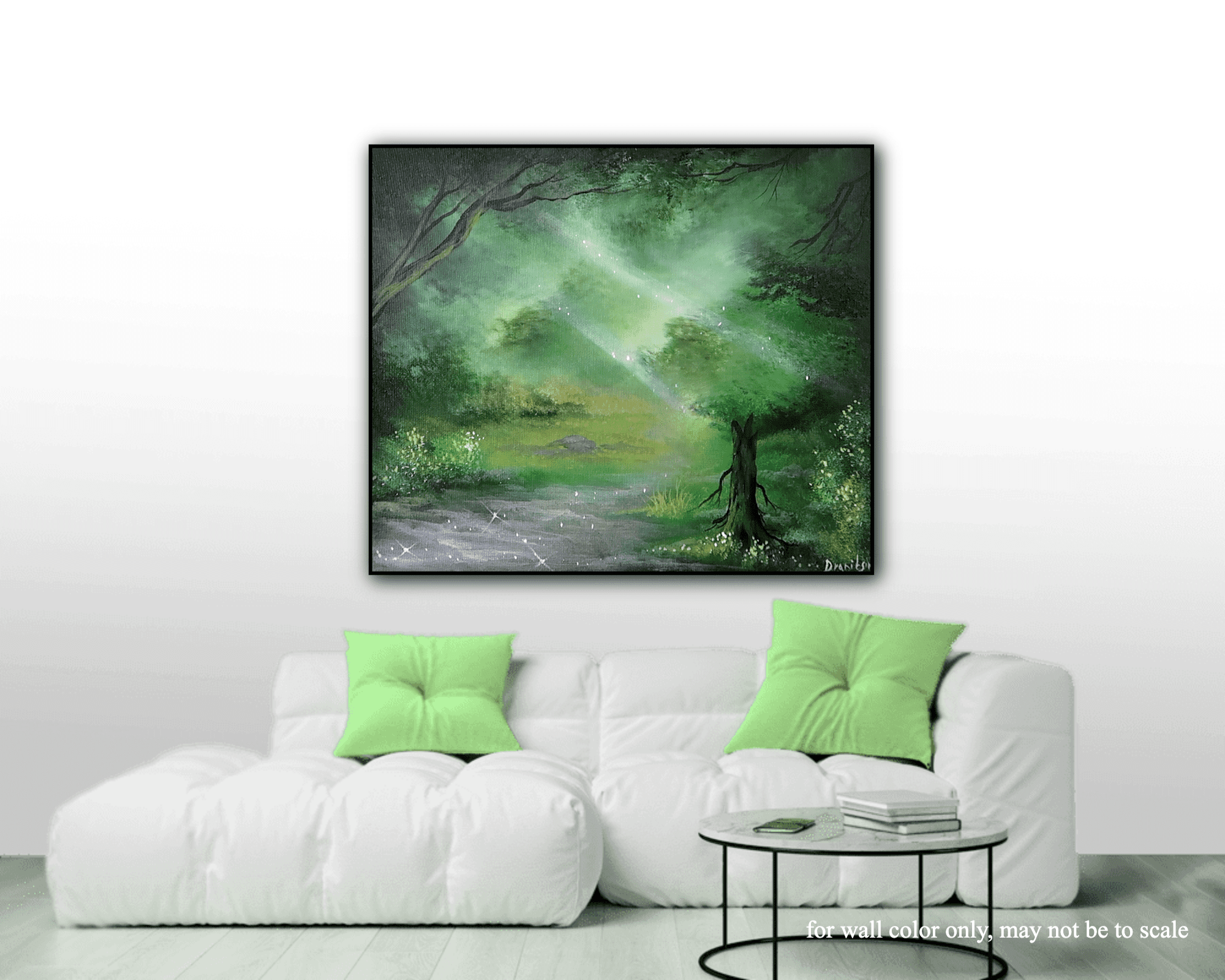 Discover the magic of nature with "Ray of Light in Dark Green Forest ...