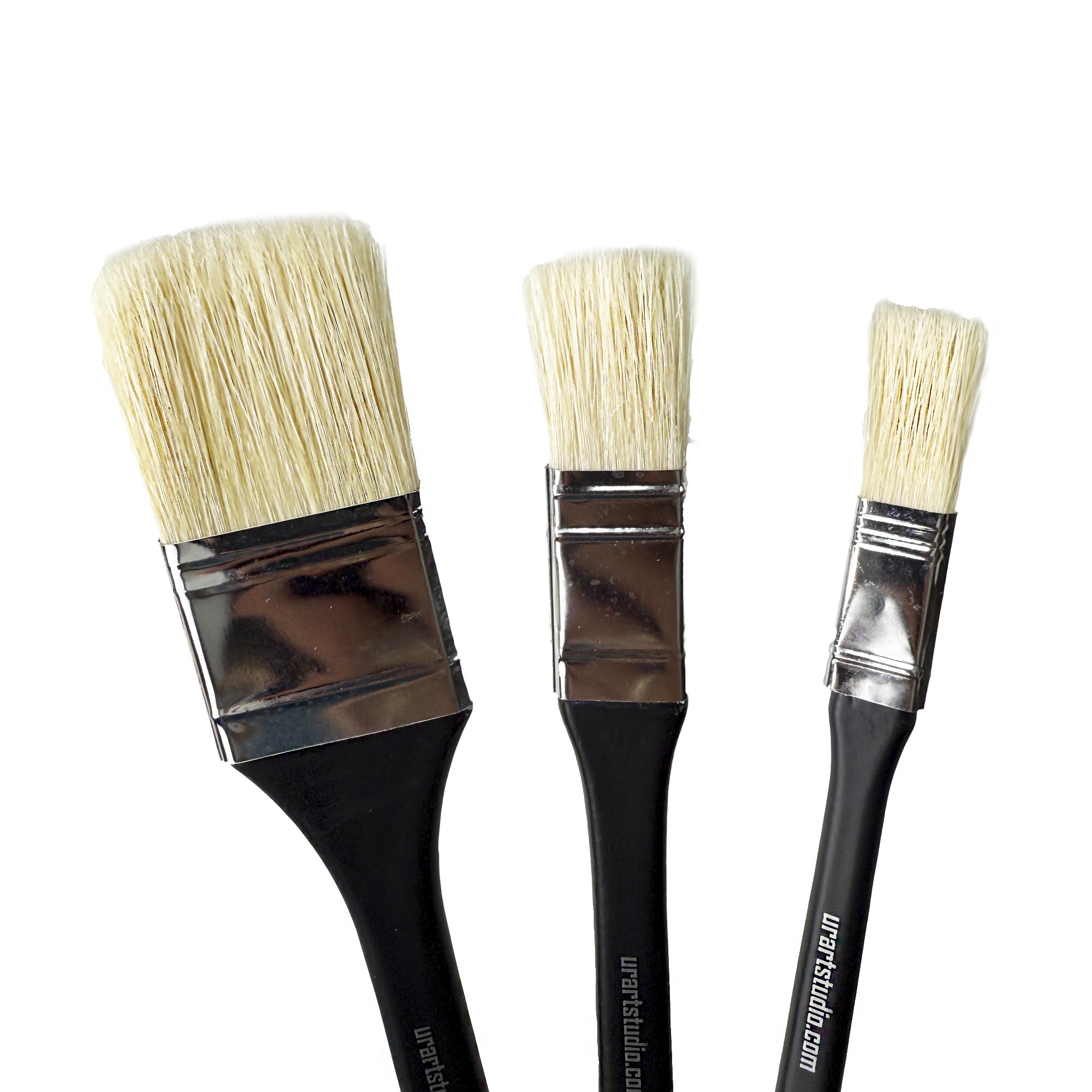 3 BIG SQAURE BRUSHES - UrArtStudio