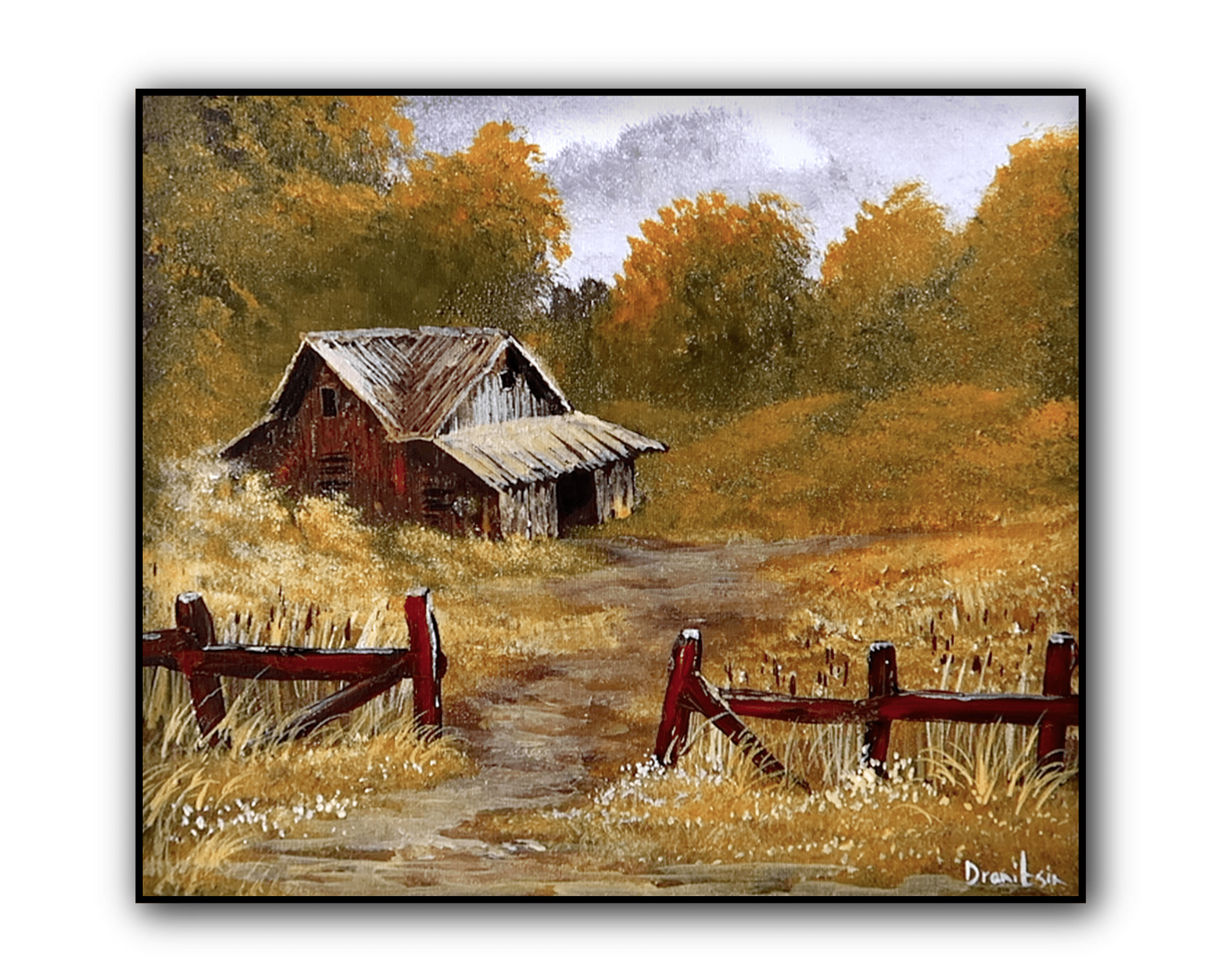 Rustic Autumn Farm - UrArtStudio