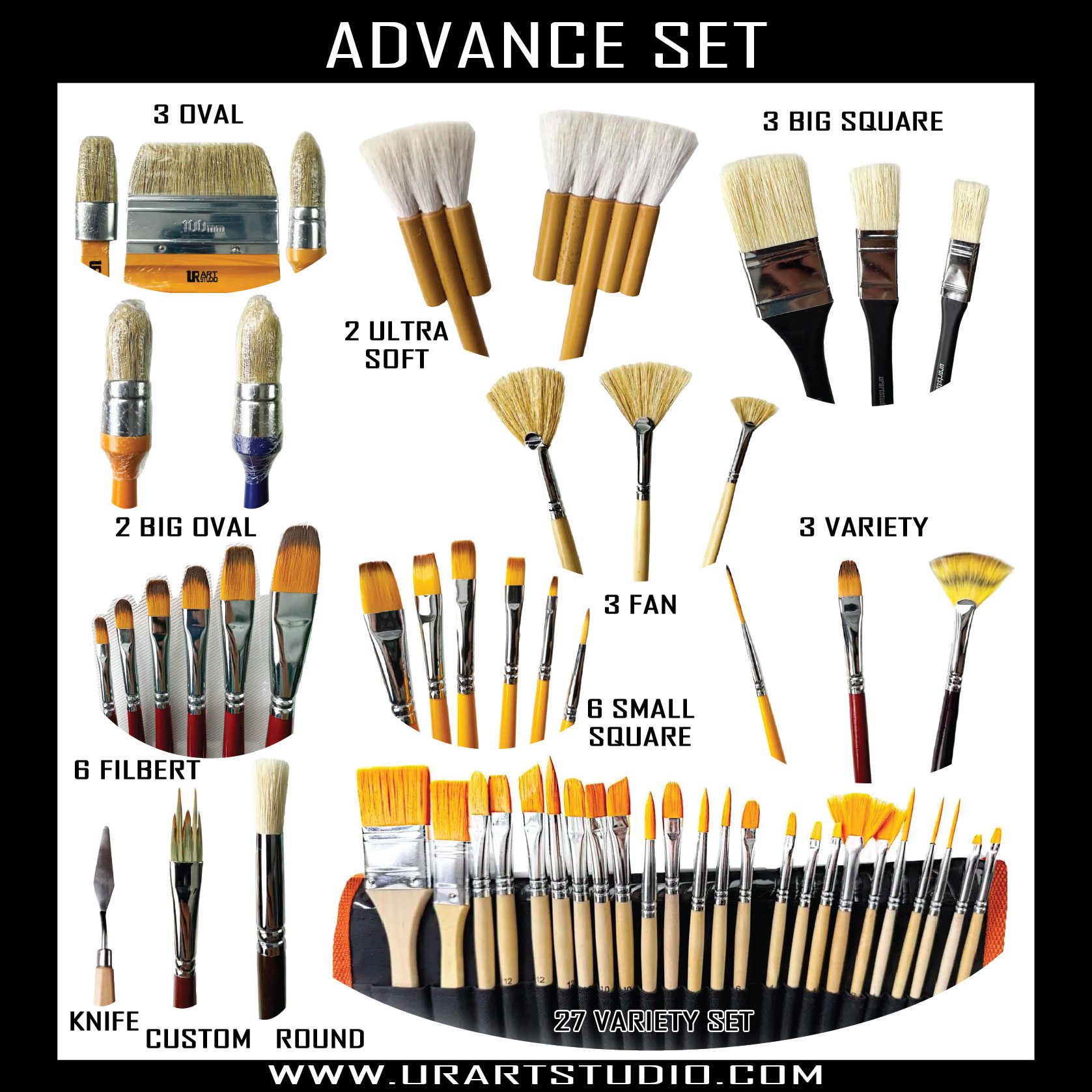 🎨 NEW ADVANCE BRUSH SET JUST DROPPED! 🎉 Artists, this one is for YOU ...