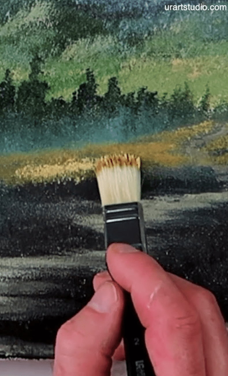 How to paint Fading Path into the Forest Acrylic Landscape Painting ...