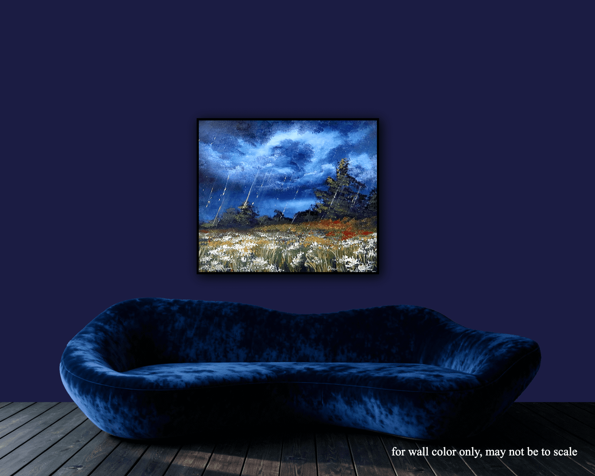 Spring Rain Cloud | Landscape Art | Oval Brush Technique | Acrylics ...